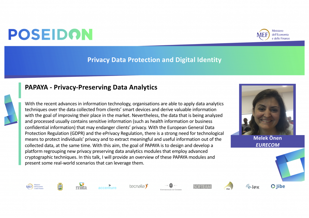 WORKSHOP ON PRIVACY, DATA PROTECTION AND DIGITAL IDENTITY - Papaya ...
